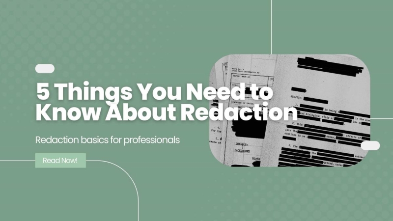 Document Redaction - 5 Things You Need to Know